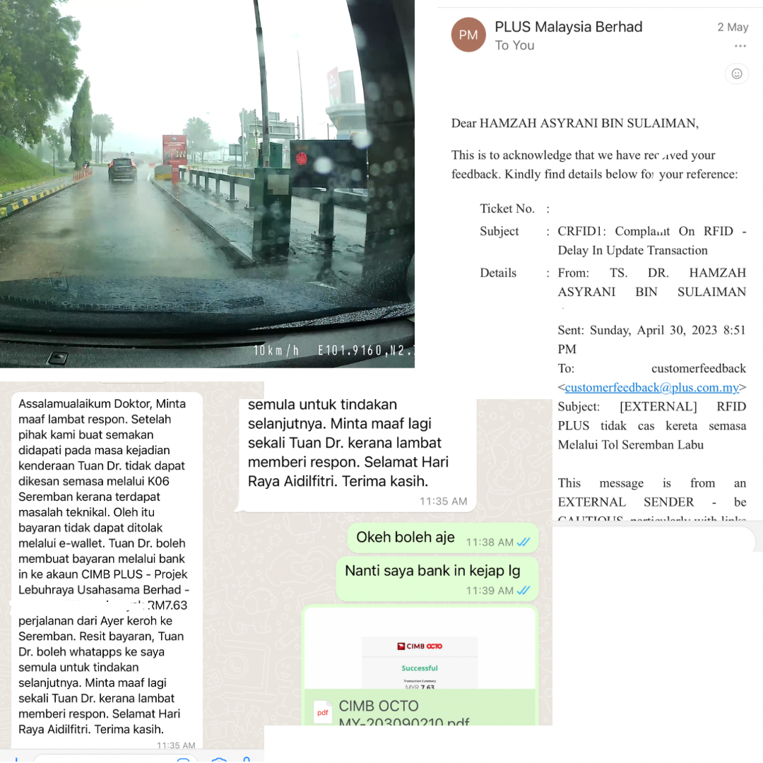Kejadian Tol PLUS tak Cas – asyrani.com